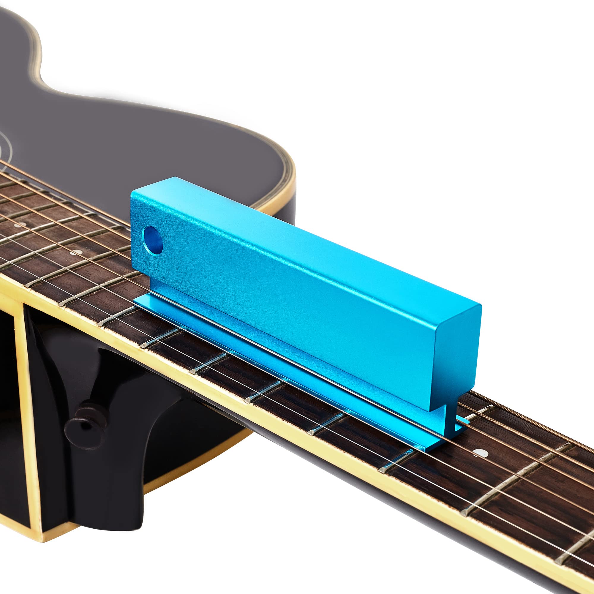 Meideal Guitar Fret Understring Leveler, Aluminum Fret Leveling Sanding Beam File Bar, Pro Luthier Repair Tool for Guitar & Bass (4.5 inch)
