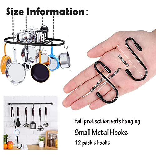 Crhexpva Anti Drop Wire Shelving S Hooks Metal Rack Hangers Untensil Hanging Hooks Shelves Hooks, Accessories Hangers (Shape A)
