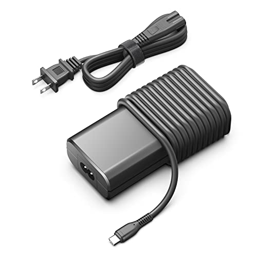 HKY 65W Type C Charger Compatible with Dell Inspiron 13 5310 XPS 13 Dell Chromebook Latitude 7420 7400 7370 7320 5520 5500 5400 5300 5310 5320 3100 2-in-1 Laptop Power Supply Cord Dell USB C Charger