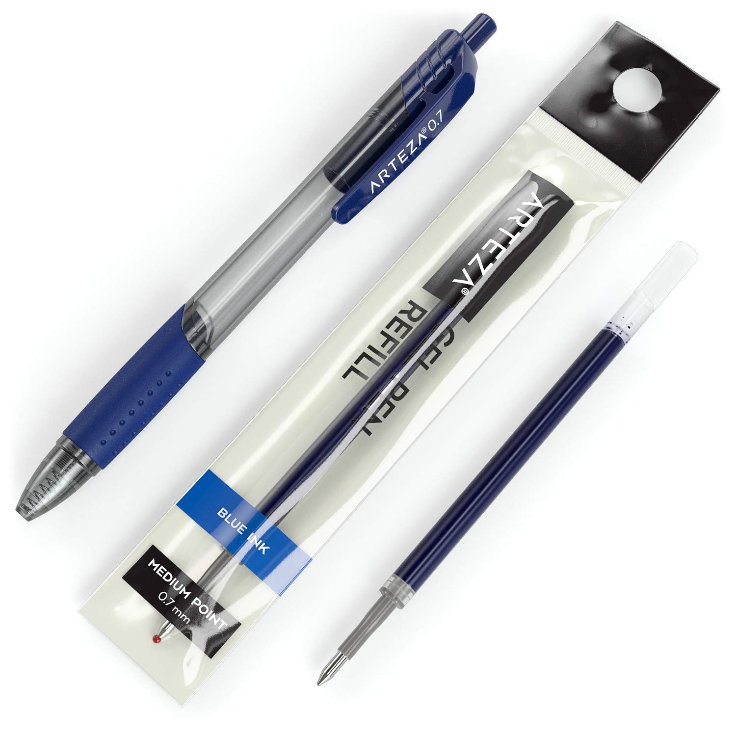 Arteza Gel Pens and Gel Pens Refils Bundle, Drawing Art Supplies for Artist, Hobby Painters & Beginners
