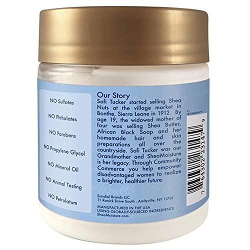 Shea Moisture Manuka Honey & Yogurt Hydrate + Repair Protein Power Treatment, Hair Mask, Deep Conditioner and Hair Treatment, 8 oz