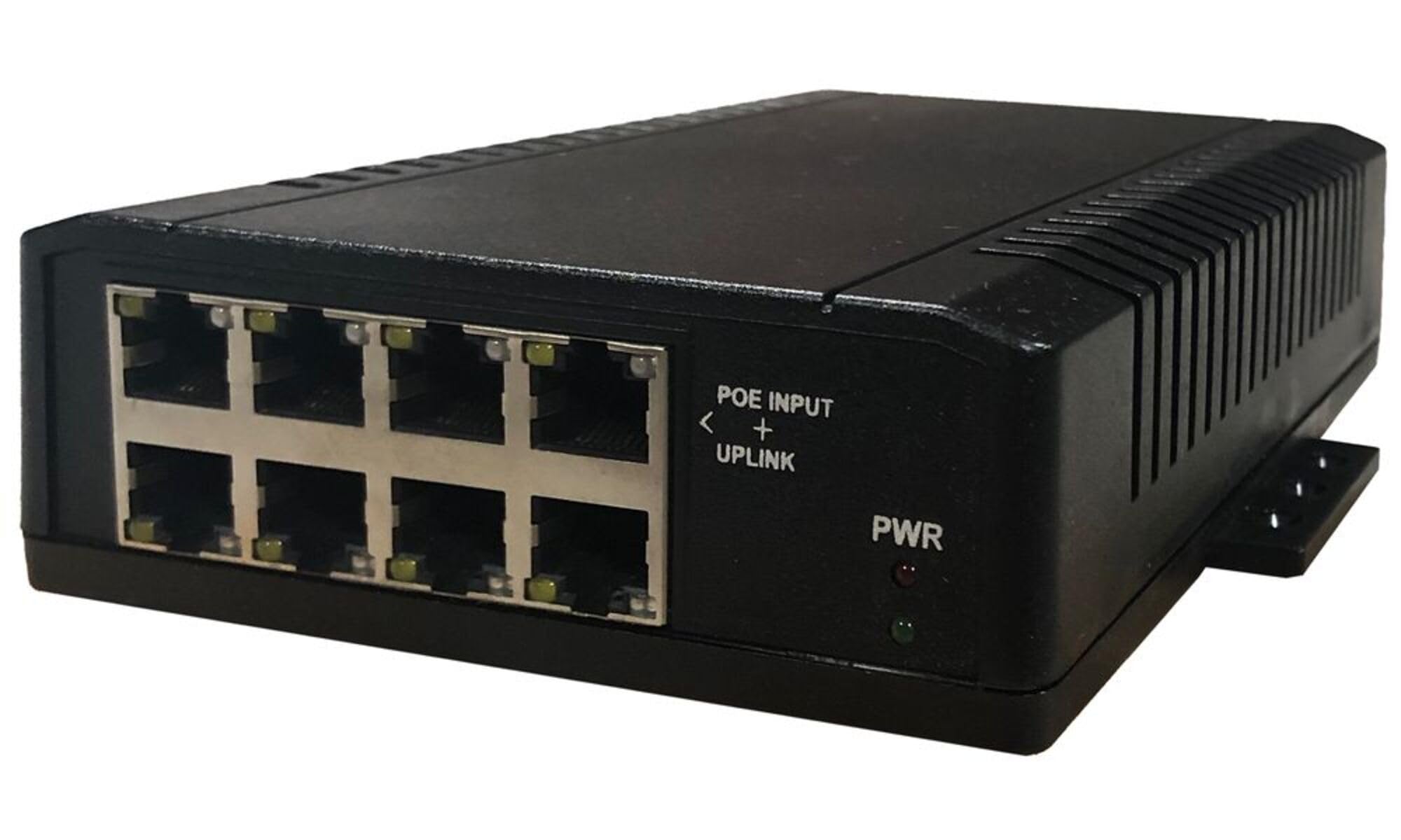 Tycon Systems TP-SW8-NC 8 Port High Power POE Switch - 12-56V