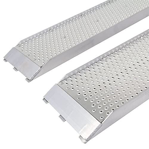 Guardian S-368-1500-P Dual Runner Shed Ramps with Punch Plate Surface - 8" Wide, 3' Long