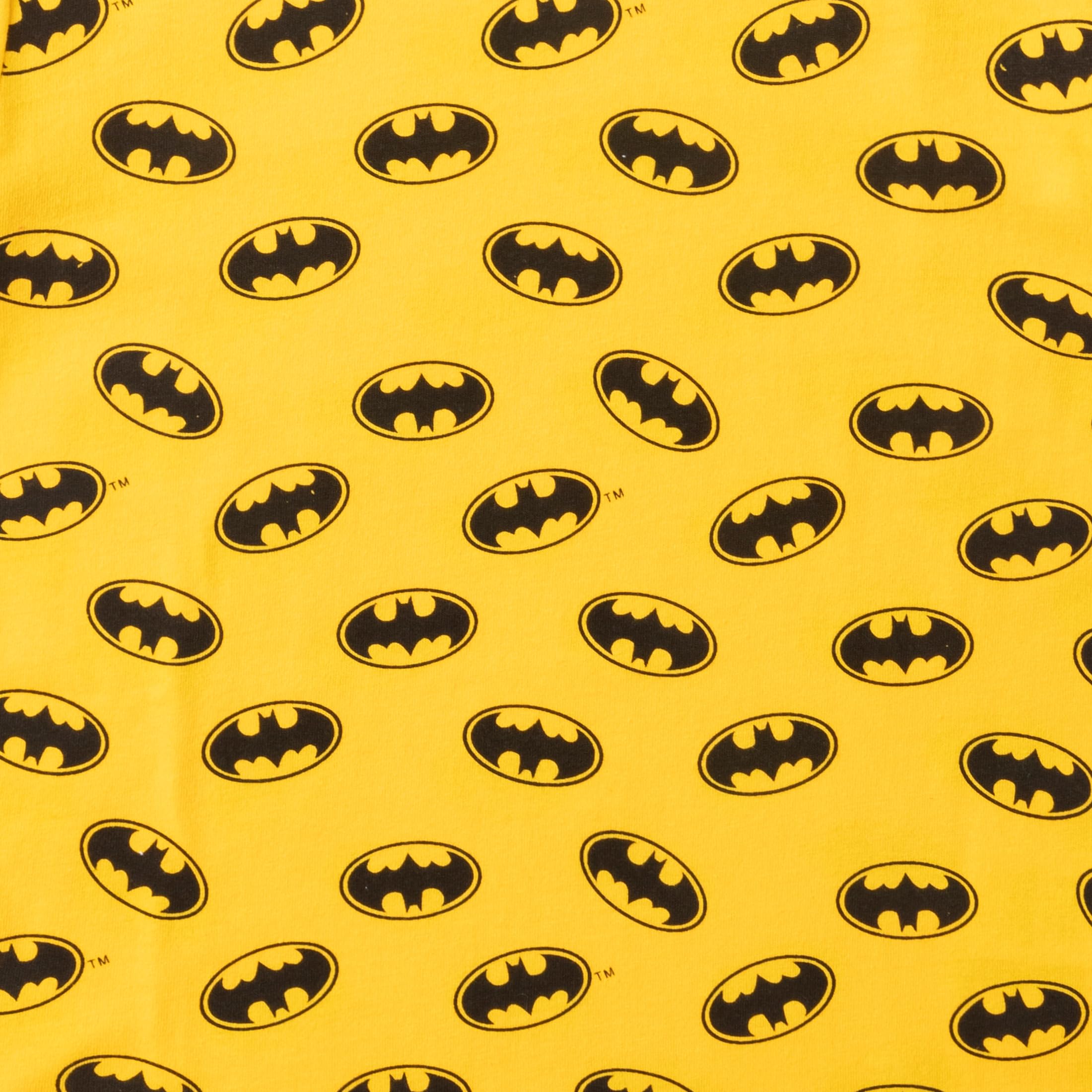BATMAN Boys’ T-Shirt and Jogger Pants Set for Toddler and Little Kids – Yellow/Black/Grey