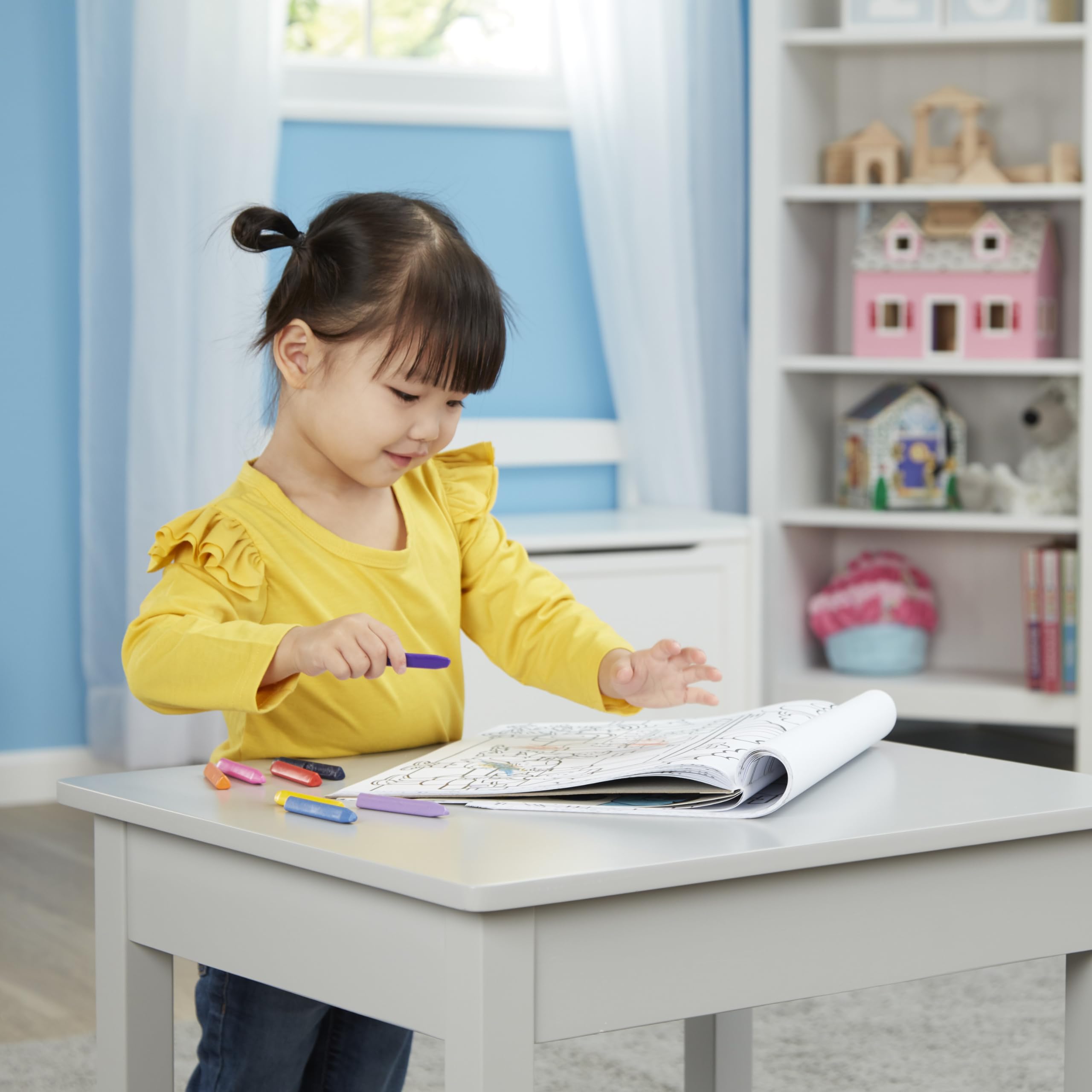 Melissa & Doug Jumbo Coloring Pad (11 x 14 inches) - Town, 50 Pictures