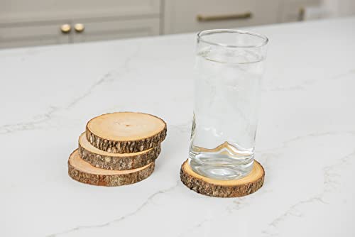 Lipper International Acacia Tree Bark Coasters, Set of 4