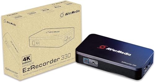 AVerMedia EZRecorder 330G - 4K Pass-Through and 1080p60 Video Recording, DVR with HDMI Capture, Digital Converter, Schedule Recording, No PC Required (ER330G)