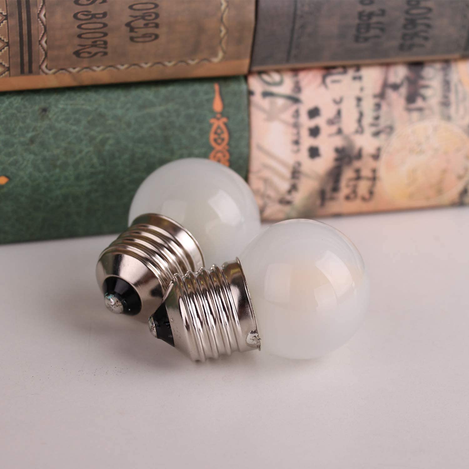 Aupuda 1W Mini LED Edison Globe Bulb 2700K Warm White E26 Standard Base 15W Equivalent Not Dimmable Vintage Style G40 Globe LED Filament Light Bulbs Frosted Glass Cover 6 Count (Pack of 1)