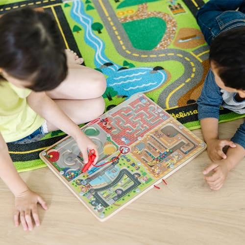 Melissa & Doug PAW Patrol Wooden 4-in-1 Magnetic Wand Maze Board - FSC Certified