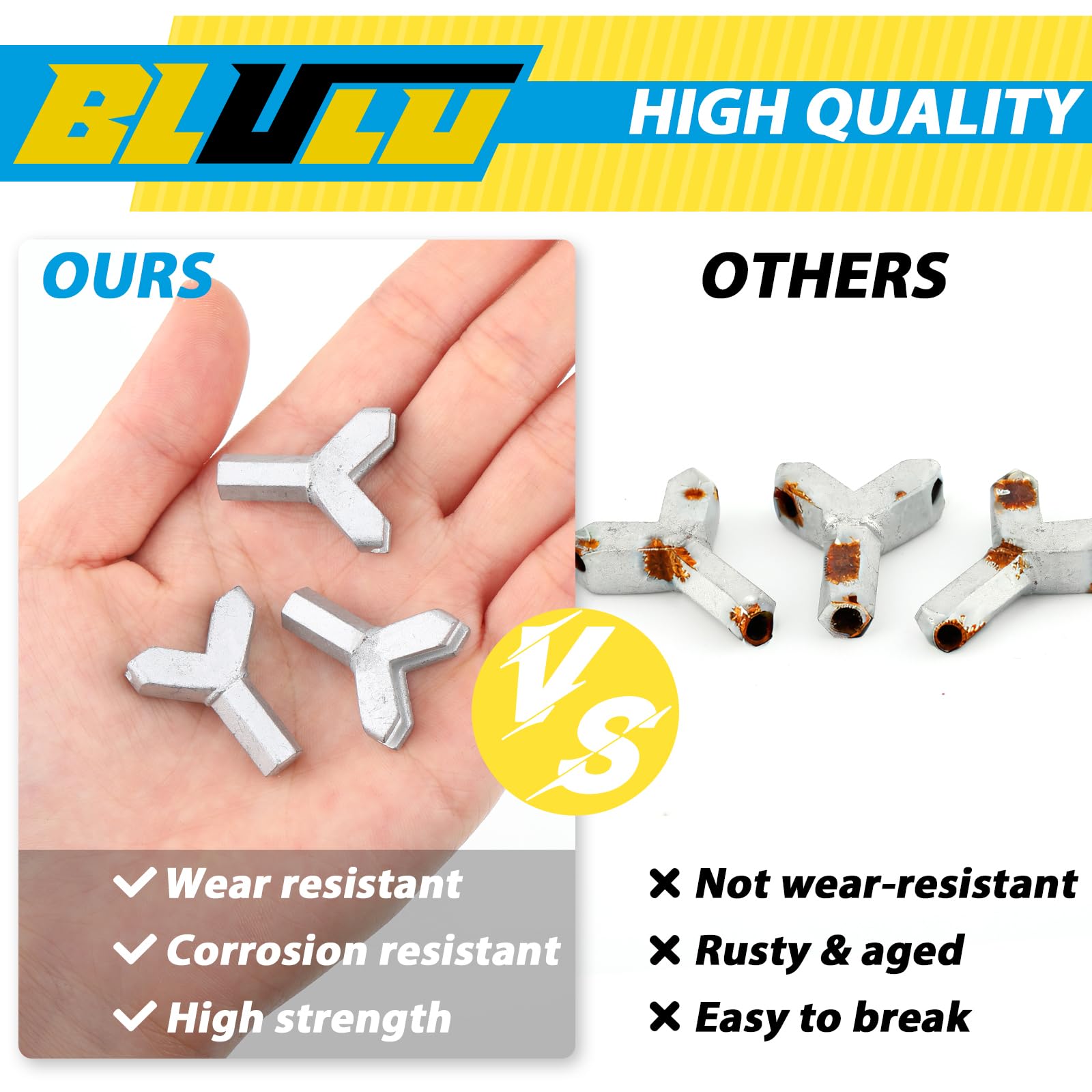 Blulu 3 Pcs Hooks Driver Y shape Cup Hook Installer and Remover Wing Nut Driver Cup Hook Screw Driver For Christmas party hanging Decoration Screw Hooks Wall Ceiling Installing
