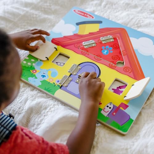 Melissa & Doug Blue’s Clues & You! Wooden Activity Board with Clue Cards - FSC Certified