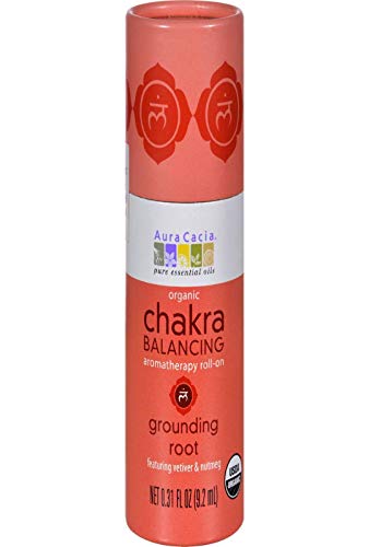 Aura Cacia Organic Chakra Balancing Roll-On, Grounding Root, 0.31 fluid ounce
