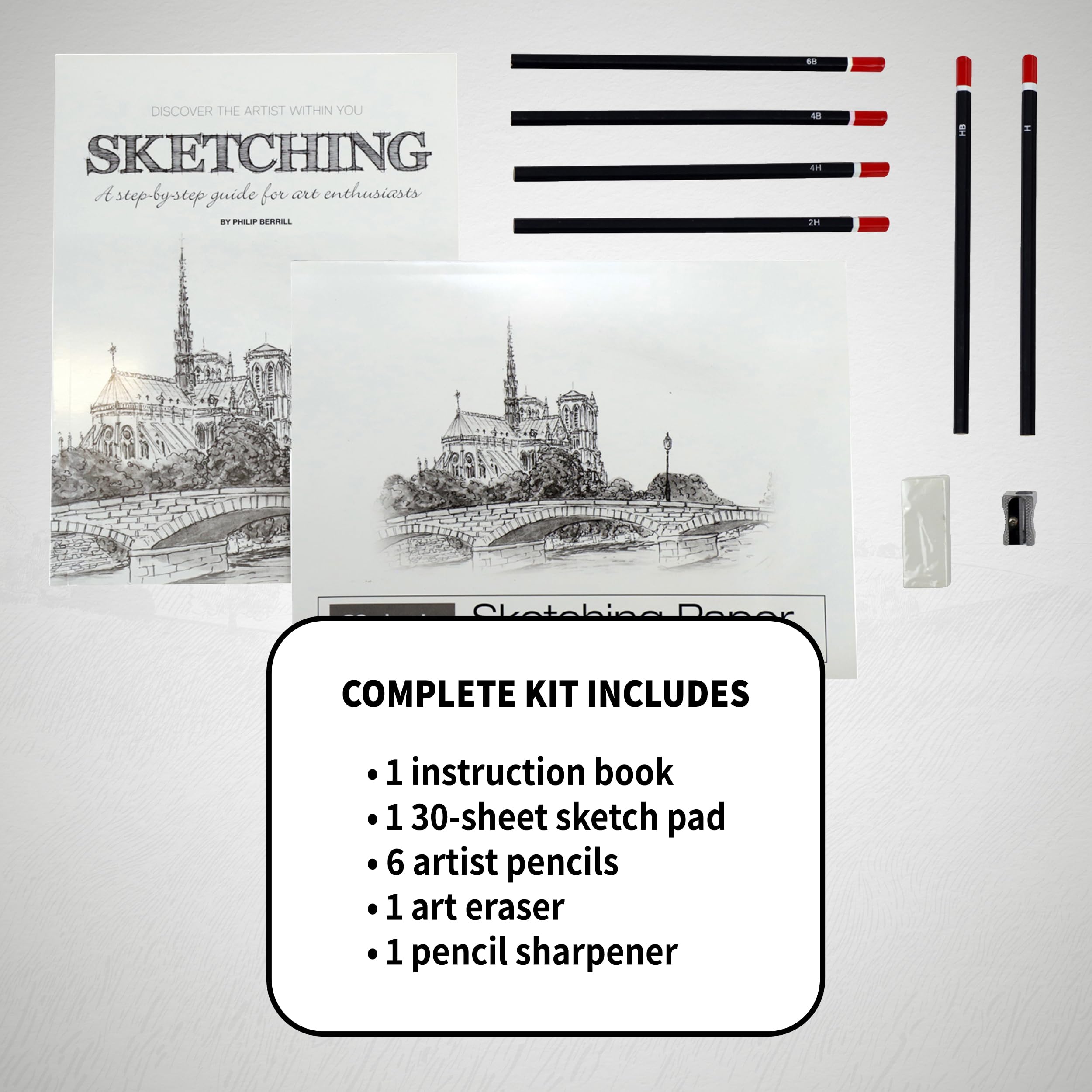 SpiceBox Adult Drawing Sketching Kit, Learn to Draw, How to Sketch Books, Art Hobby Kits for Adults, Sharks and Sea Creatures
