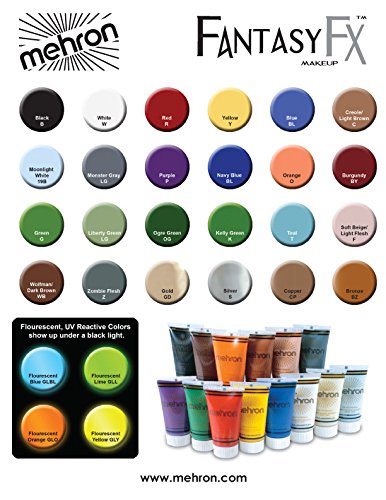 Loftus International Mehron Makeup Fantasy F/X Water Based Face & Body Paint, Zombie - 1oz Carded Novelty Item