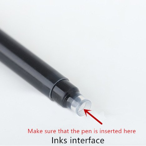 Gullor 25 PCS International Size Pen Ink Cartridge to Fit Jinhao Fountain Pens, Black, 5 Per Pack