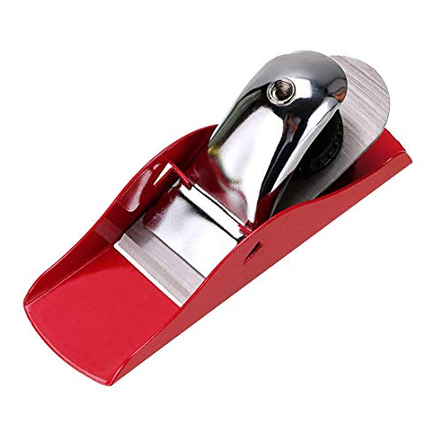 DSHE Mini Hand Planer Small Trimming Planer 6-1/2 inch Woodworking Pocket Plane Hand Plane with 1 inch Blade Adjustable Block Plane and 1 Wood Fixe for Trimming Projects Carpenter DIY Model Making