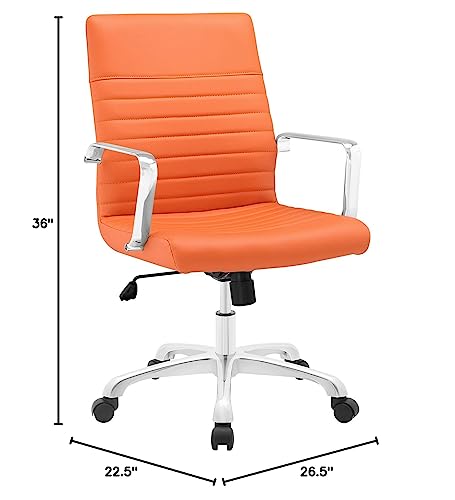 Modway MO-EEI-1534-ORA Finesse Mid Back Office Chair, Orange