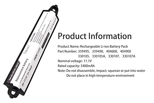 Gikysuiz 3400mAh Replacement Battery for Bose Soundlink Soundlink 2 Wireless Bluetooth Speaker fits Part Number 330107 359495 330107A