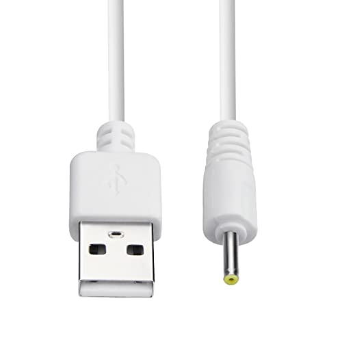 Smays Charger Cable Replacement for Infant Optics DXR-8 / DXR8 PRO Monitor Unit, Round-Pin Power Cord 2-Pack