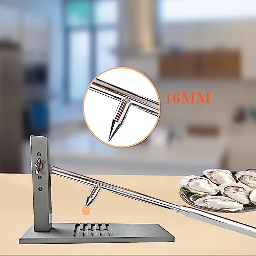 Dsyisvia Oyster Shucker Tool Set,Oyster Clam Opener,Oyster Shucking Machine, Oyster Opener with Oyster Knife for Hotel Buffets and Homes and Gift