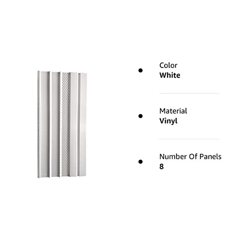 Mobile Home Skirting Box of 8 Vented White Panels 16" Wide X 35" Tall. Premium 40 Mil Thickness