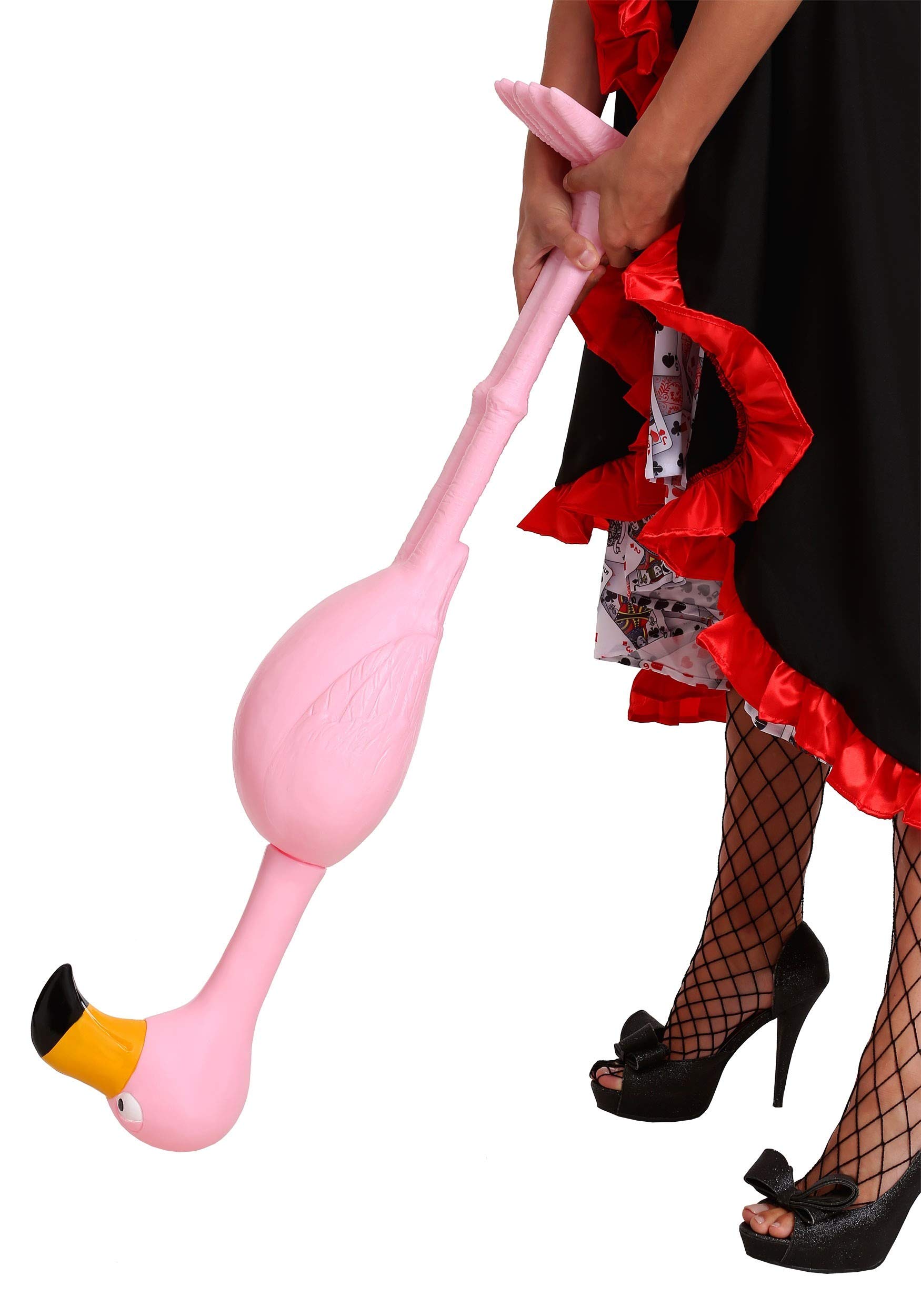 Flamingo Croquet Mallet | 38 Inch Pink Molded Plastic Construction, Wonderland Queen of Hearts Costume Accessory