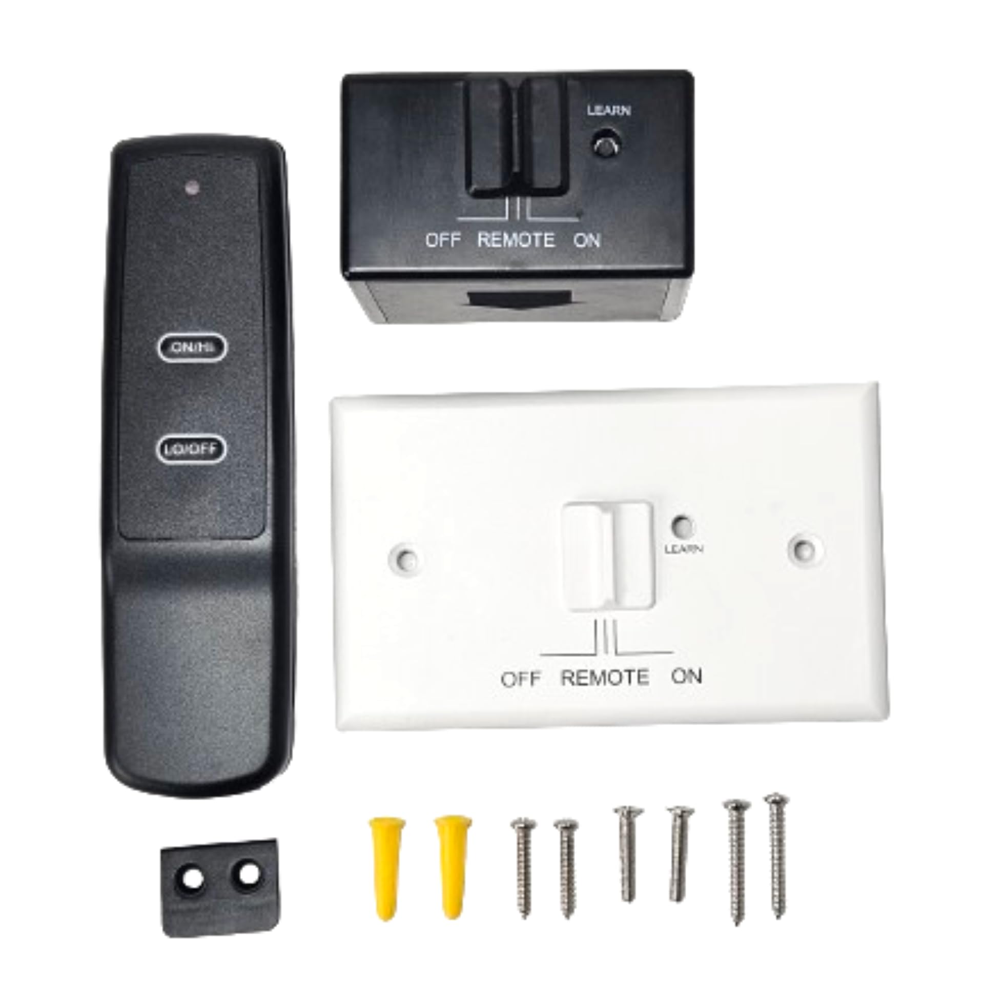 The-new-style Remote Control System for Latching Solenoid & Servo Motor Gas Valve Fireplace,Fit for skytech Napoleon Majestic ambientect,Flame Adjustment, RCB06S