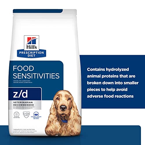 Hill's Prescription Diet z/d Skin/Food Sensitivities Dry Dog Food, Veterinary Diet, 8 lb. Bag