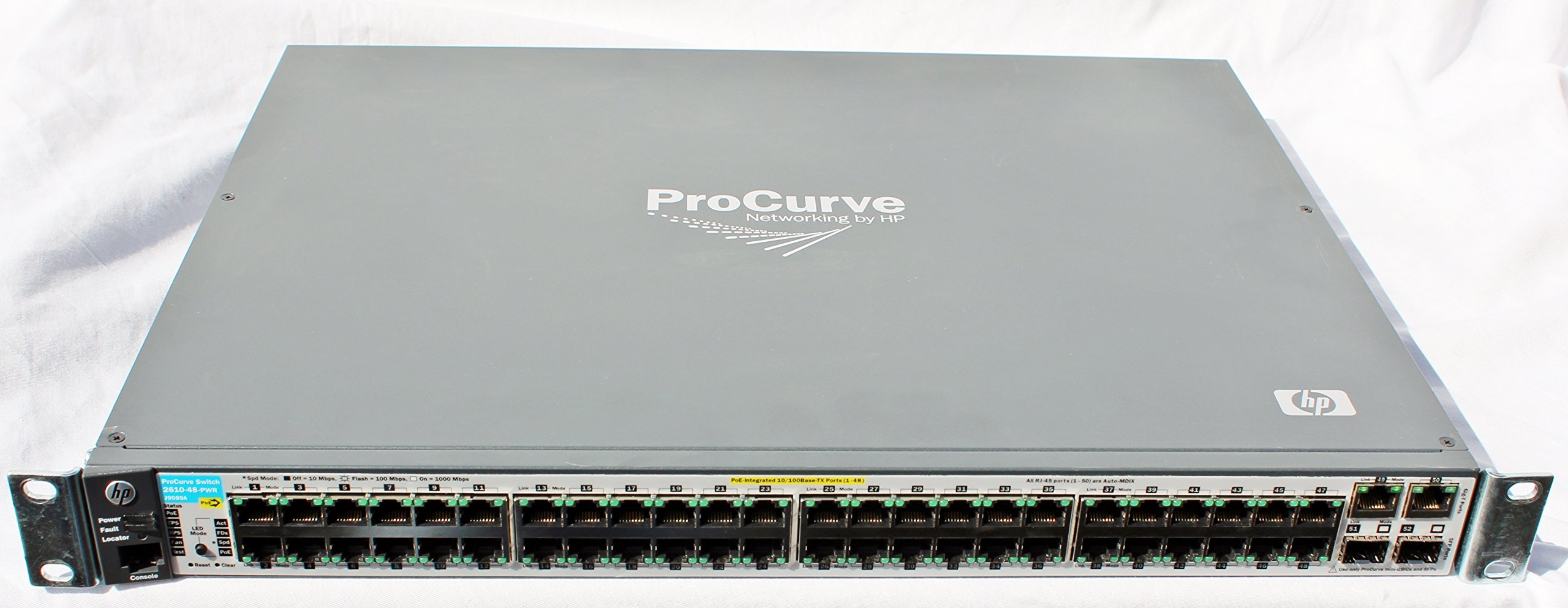 HP J9089A PROCURVE 2610-48-POE 48 Port Switch w/rackmount ears