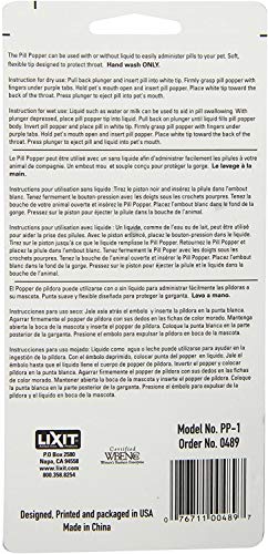 Lixit Safe Soft Tip Pill Administer Tool for Cats, Dogs and Other Pets That Require Medication. (Pack of 1)