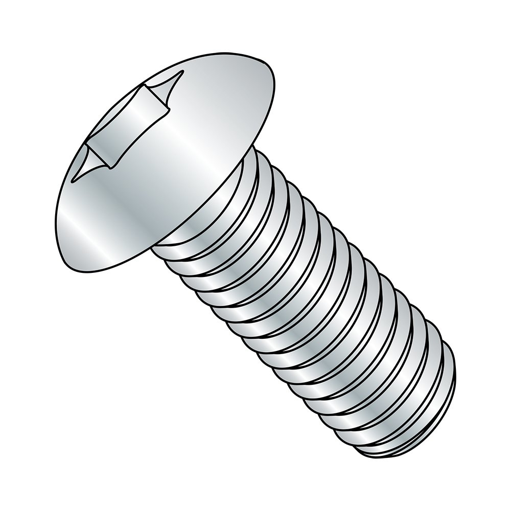 Small Parts 3132MTT Steel Truss Head Machine Screw, Zinc Plated, Meets ASME B18.6.3, T40 Star Drive, 5/16"-18 Thread Size, 2" Length, Fully Threaded, Imported (Pack of 10)