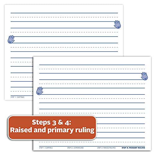 Mead See and Feel Learn to Letter w/Guidelines, 40 Sheets Per Book, PK-1, 10" x 8", White