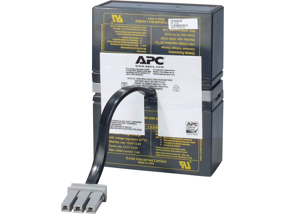 APC UPS Battery Replacement, RBC32, for APC Back-UPS Models BR1000, BX1000, BN1050, BN1250, BR1200, BR500, BR800, BR900, BX1200, BX800, BX900 and select others