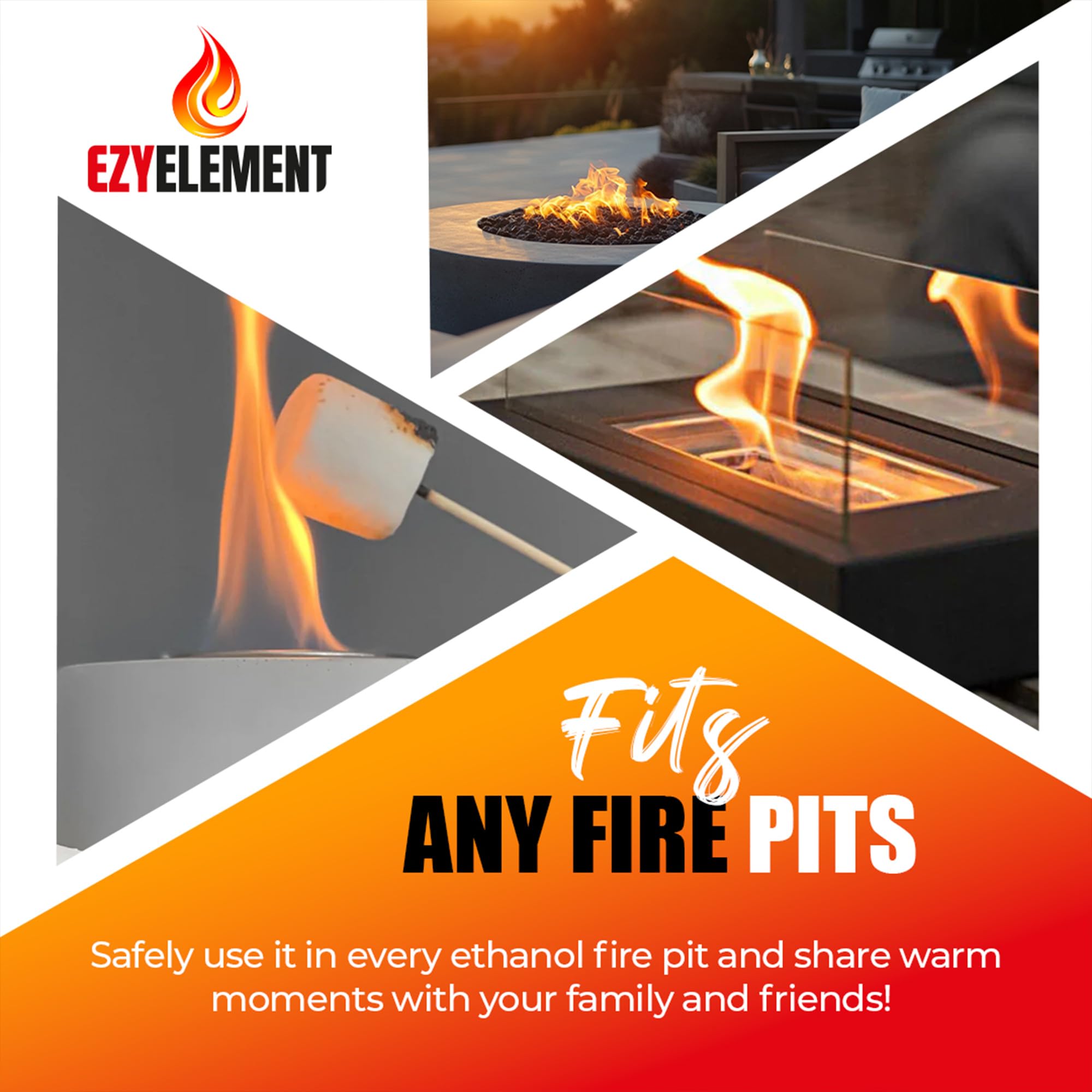 Bioethanol Fireplace Fuel 1 Liter - Clean Burning, Odorless, and Smokeless Bioethanol Fuel for Tabletop Fireplaces, Bio Ethanol Fuel for Table Top Fire Pit, Renewable Ethanol Fire Pit Fuel Burners
