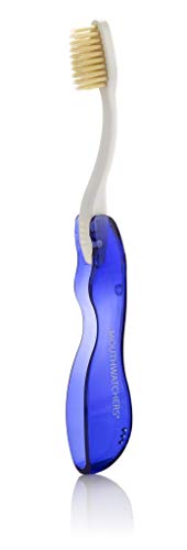 MOUTHWATCHERS Dr Plotkas Extra Soft Flossing Toothbrush, Folding Travel Toothbrush for Adults, Ultra Clean Toothbrush, Good for Sensitive Teeth and Gums, 1 Toothbrush