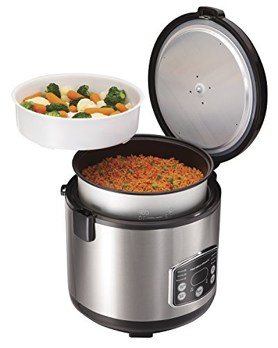 Hamilton Beach Rice & Hot Cereal Cooker, 10-Cups uncooked resulting in 20-Cups (Cooked), 37541