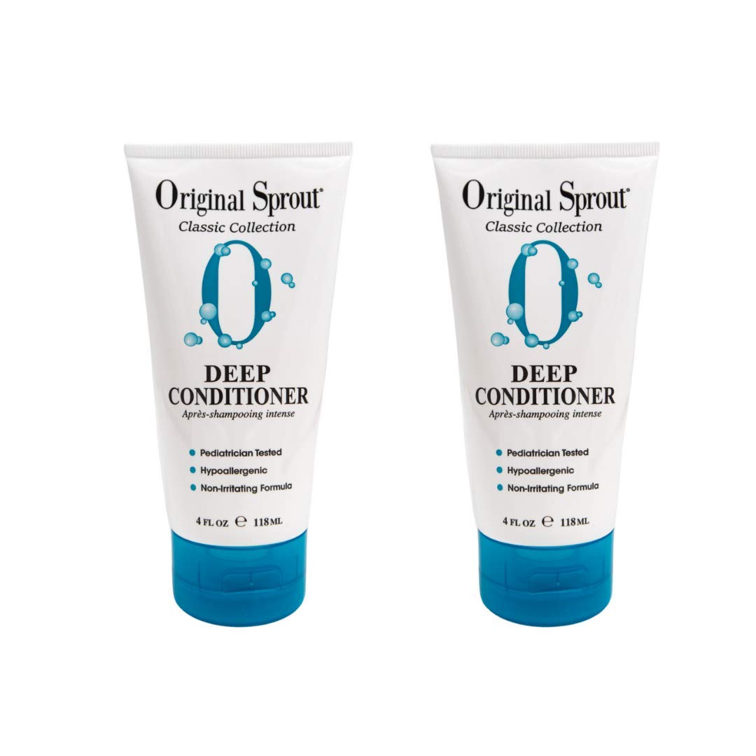 Original Sprout Deep Conditioner. Organic Vegan Deep Conditioning Treatment for Natural Hair Care. 4 Ounces. 2 Pack. (Packaging May Vary)