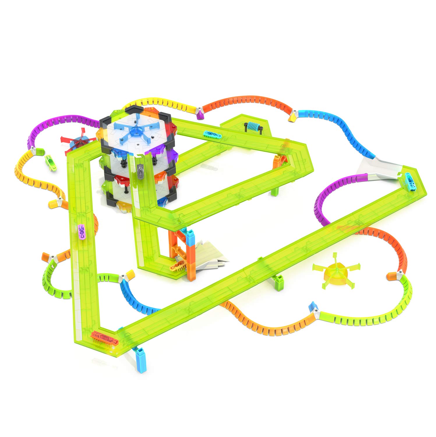 HEXBUG Flash Nano nanotopia - Colorful Sensory Playset for Kids - Build Your Own Playground - Over 130 Pieces and Batteries Included Old Version