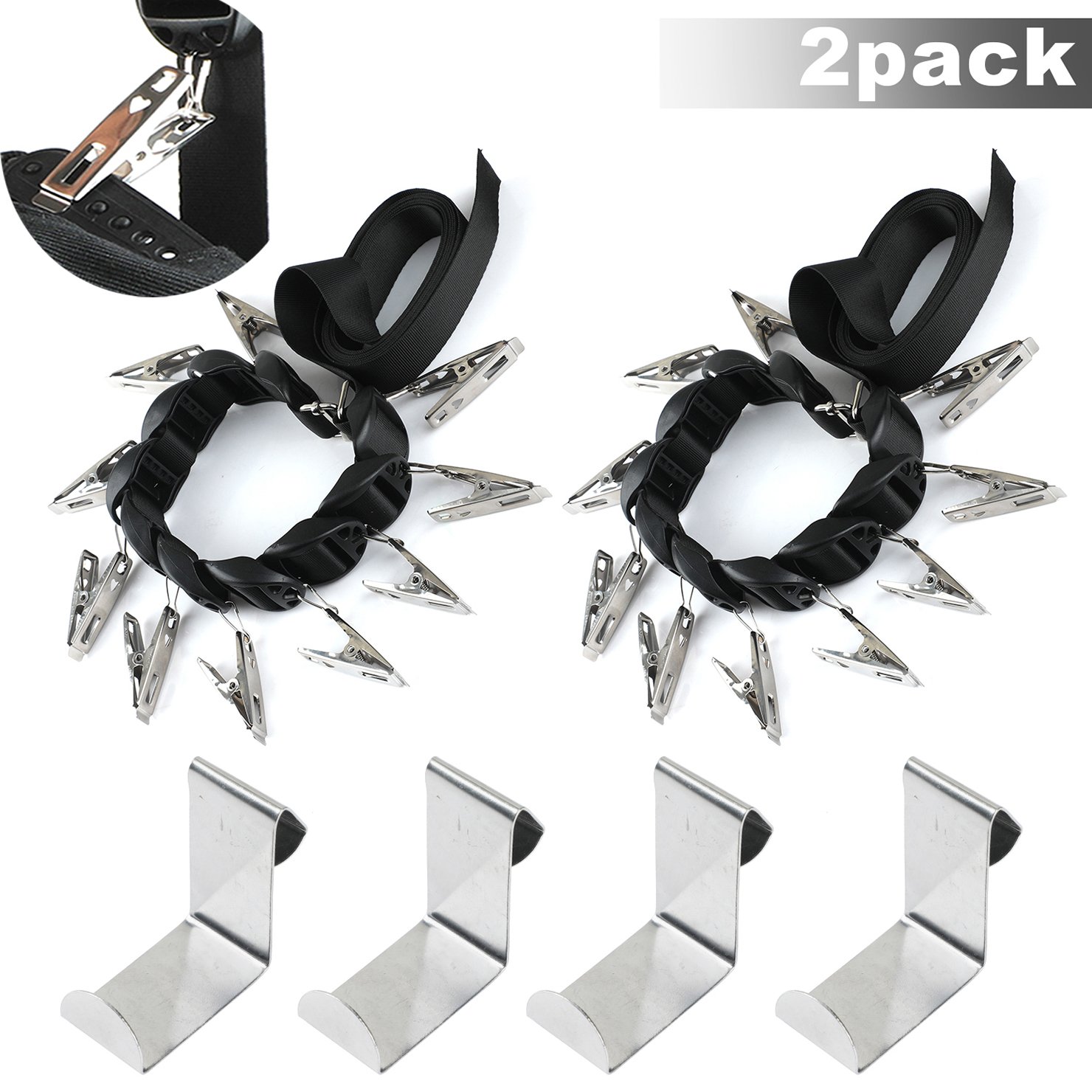 Hat Rack, Cap Rack Hat Organizer for Baseball Cap, Holds 10 Caps for Baseball Hats, Ball Caps Rack Door Closet Organizer for Men Girl Boy Women Hat Collections - Perfect Holder Storage Display (2PACK)