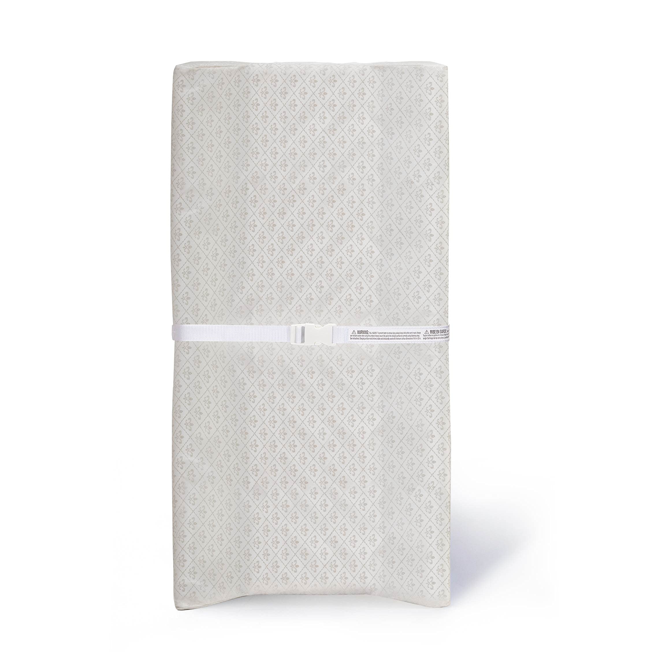 LA Baby Contoured Waterproof Diaper Changing Pad, 32" with 100% Organic Cotton Layer - Made in USA. Non-Skid Bottom, Safety Strap, Fits All Standard Changing Tables/Dresser Tops