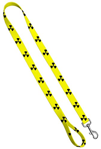 Moose Pet Wear Deluxe Dog Leash - Patterned Heavy Duty Pet Leashes, Made in The USA – 1 Inch x 4 Feet, Radiation