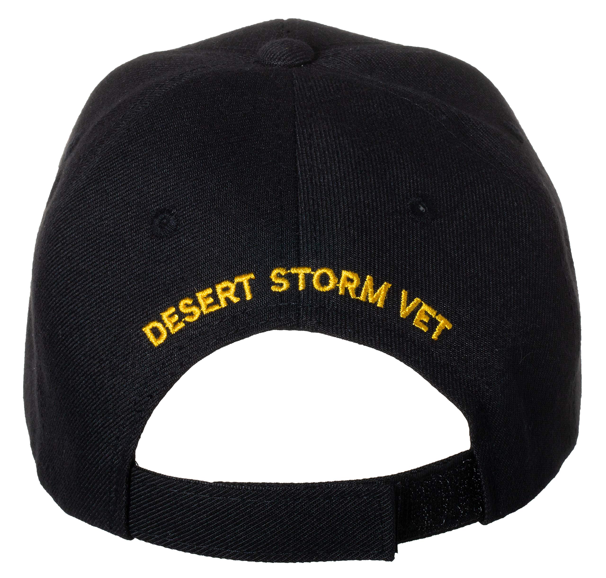 Artisan Owl Desert Storm Veteran Service Ribbon Embroidered Black Baseball Cap