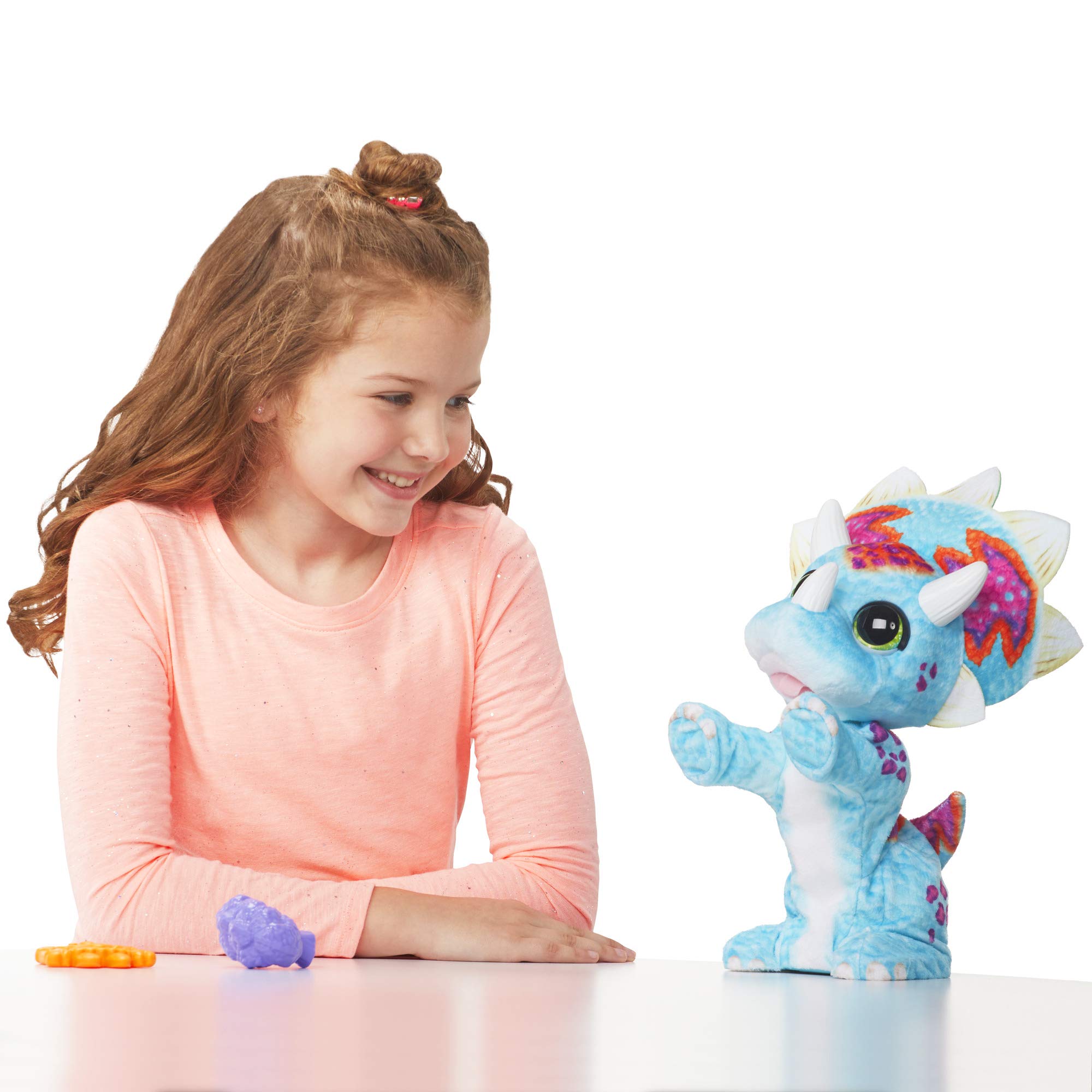 FurReal Hoppin’ Topper Interactive Dinosaur Plush Pet Toy, 35+ Sound-&-Motion Combinations, Ages 4 & Up