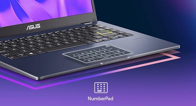 ASUS 14" Laptop, Intel Celeron N4020 Processor, Intel HD Graphics 5000, 4GB DDR4 RAM, 128GB eMMC, NumberPad, Windows 11 Home, Star Black, with MTC PC Accessories