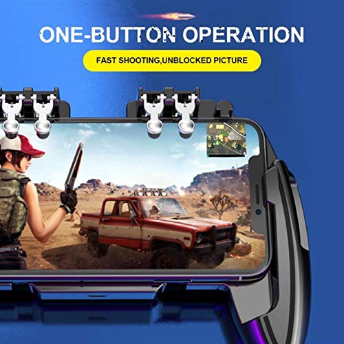 LUULYGO in 2021, The First New 6-Finger Mobile Joystick Controller Gamepad Trigger FPS Cooling Fan Gamepad Joystick for iOS Android Phones Specialty Store