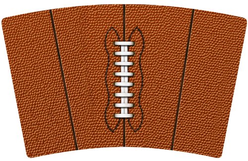 Mugzie "Football" Stainless Steel Travel Mug with Insulated Wetsuit Cover, 20 oz, Black