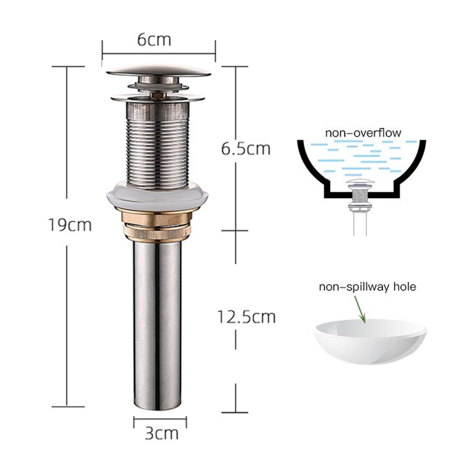 Gold Bathroom Faucet Single Handle Vanity Faucet Farmhouse Bathroom Sink Faucet Bath Vessel Basin Faucet for Kitchen 6052 ( Color : Gold )