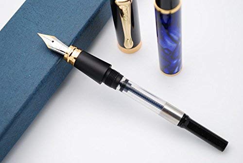 JINHAO 500 Fountain Pen F Nib (Blue Marbled)