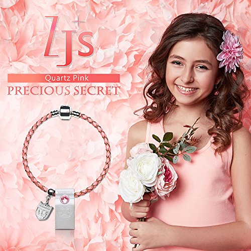TOPMORE ZJ-S Series USB3.0 Encryption Security Flash Drive Decorated with Leather Braided Bracelet Flash Disk Fashion High Speed Memory Stick (64GB, Pink)