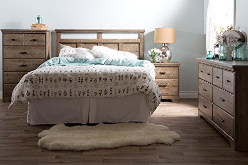South Shore Versa 6-Drawer Double Dresser, Weathered Oak